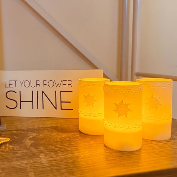 Tangled Lantern Tea Lights - Rapunzel’s Floating Lights - Six (6) Warm ...