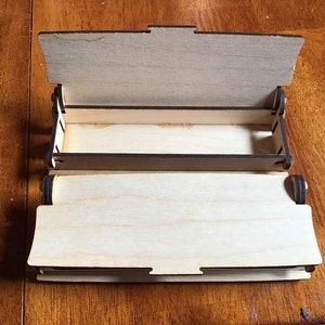 Wooden Card Holder Vector for Laser Business Card Holder PDF | Etsy