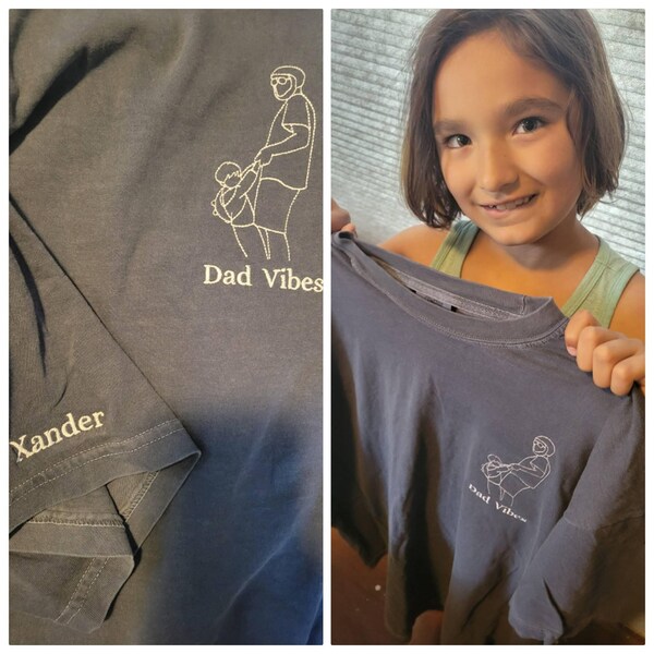 Custom Embroidered Dad Sweatshirt With Kids Names on Sleeve – Father's ...