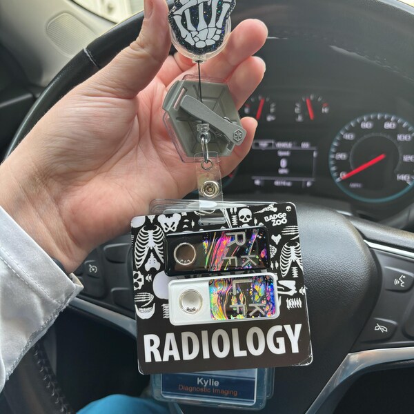 Holographic Floral Skull X-ray Marker Set Skeleton Xray Markers With ...