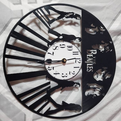 Vinyl Record Wall Clock FREE SHIPPING in USA Vintage Re-purposed Vinyl ...