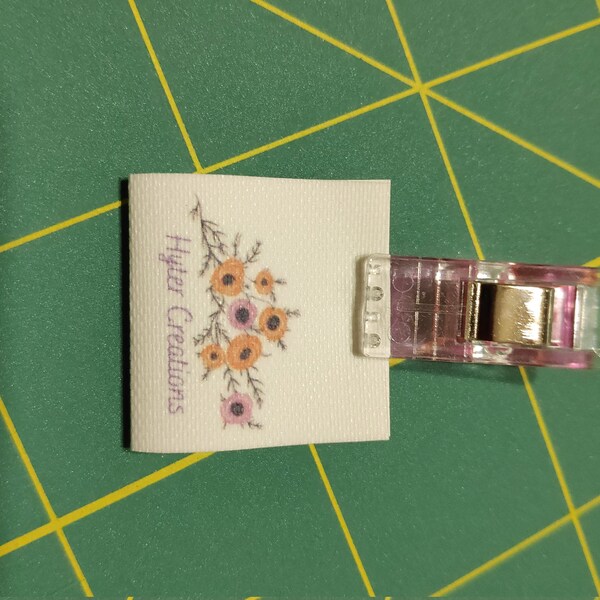 Custom Fabric Hem Labels: Logo, Text, or Pre-made Design - Etsy