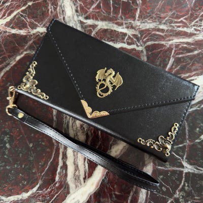 Gothic Bat Phone Leather Wallet Removable Case for iPhone X XS XR 11 12 ...