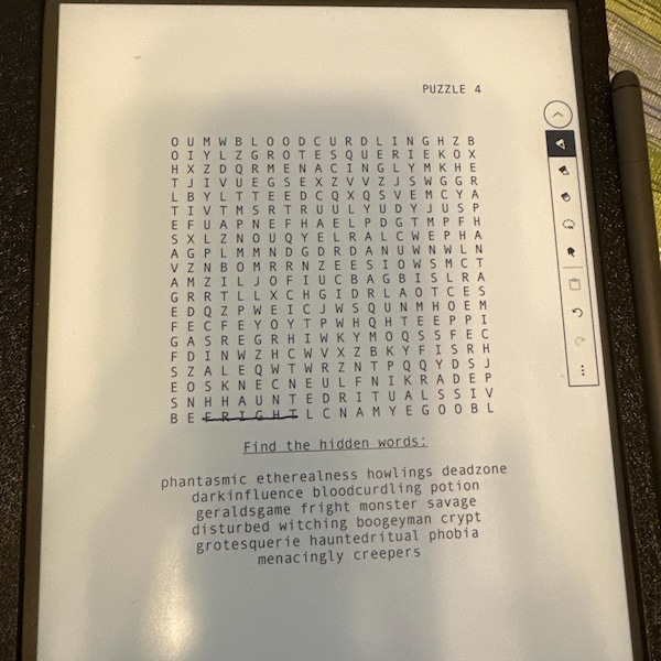 1,000 MEGA LARGE Word Search Puzzles for the Remarkable 2 Tablet - Etsy