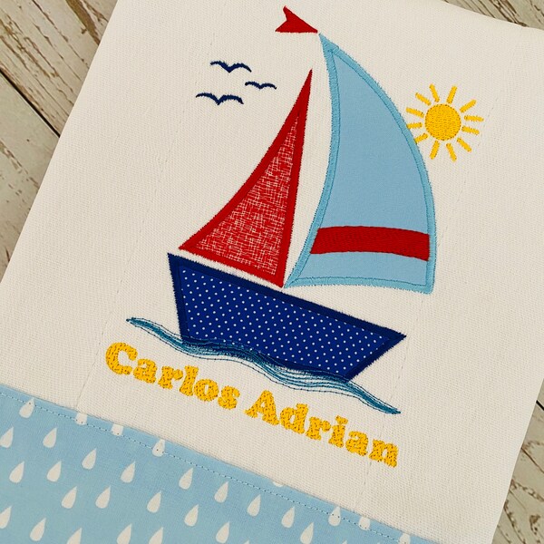 Boat Embroidery Designs - Sailboat Embroidery Design Machine Embroidery ...