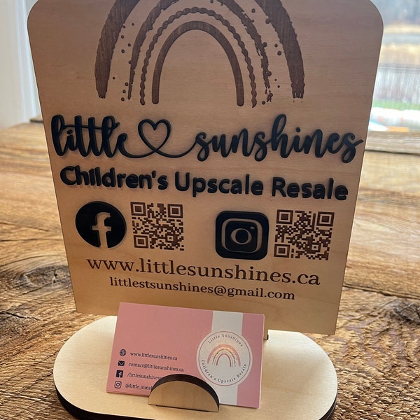 Signs for Craft Shows/vendors Markets - Social Media QR Code - Branding ...