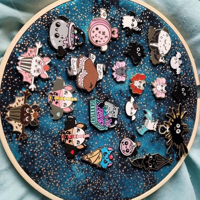 Mochi Bat Enamel Pin Redbean by Collectibats - Etsy