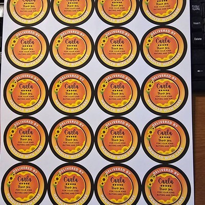 Uber Eats Delivery Stickers for Gig Workers. Custom Personalized Uber ...