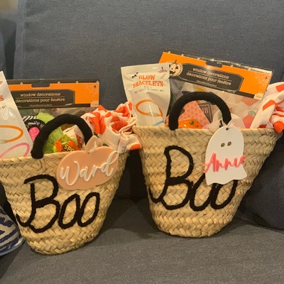 Halloween Tags, Pumpkin Name Tag, Ghost Tag, Bat Tag, Kid's Halloween ...