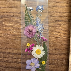 Forget Me Not Bookmark Real Dried Flowers Gift for Reader Bookmark for ...