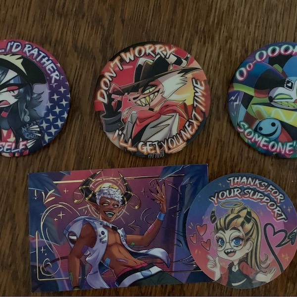 HELLUVA BOSS Buttons Badges & Magnets - Etsy