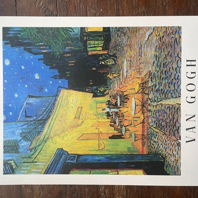 Van Gogh Print Cafe Terrace at Night, Van Gogh Poster, Museum ...