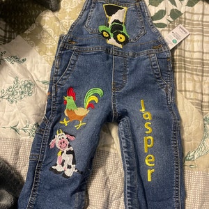 Birthday Farm Yard Overalls-birthday Farm Cow Pig Birthday Outfit ...