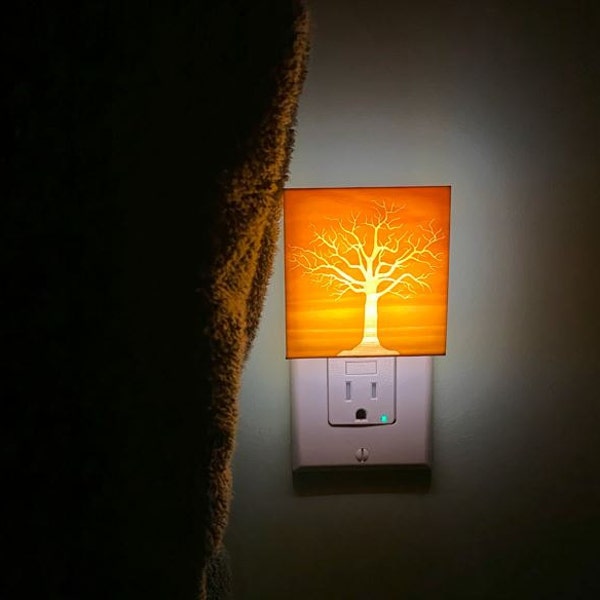 Tree Night Light, Bonsai, Rustic Decor, Tree of Life - Etsy