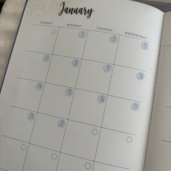 Days of the Month DOT Stickers for College Planner, Teacher Planners ...