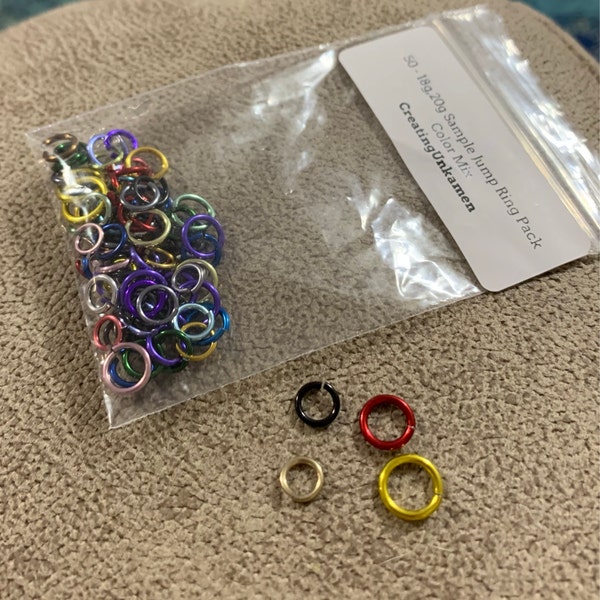 Jump Rings Anodized Aluminum Sampler - Etsy