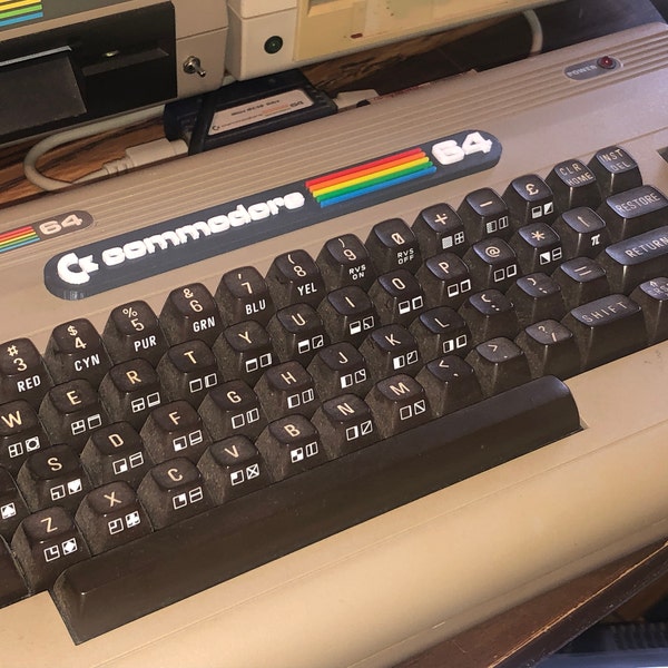 Commodore 64 Logo 3D Fridge Magnet / Shelf Display - Retro 80s 8bit ...