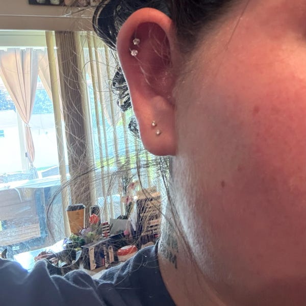 Prong Set Gold Color Implant Grade Titanium Threadless Push Pin 2mm-4mm ...