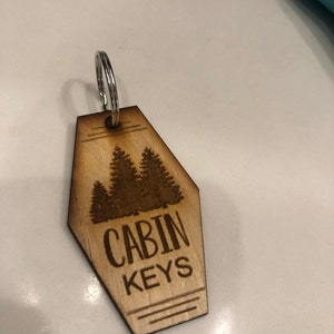 Cabin Keys, Wood Key Chain, Key Chain Accessories, the Cabin - Etsy