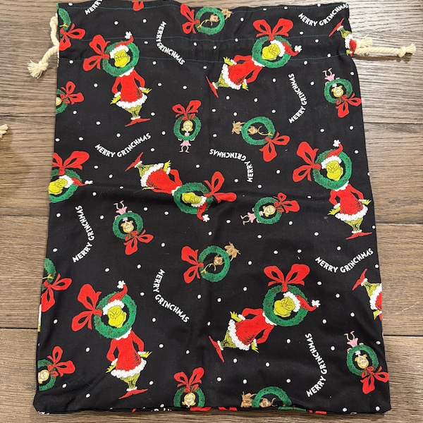 Grinch Mini Gift Bags, Merry Grinchmas Treat Bags, Christmas Gift Card ...