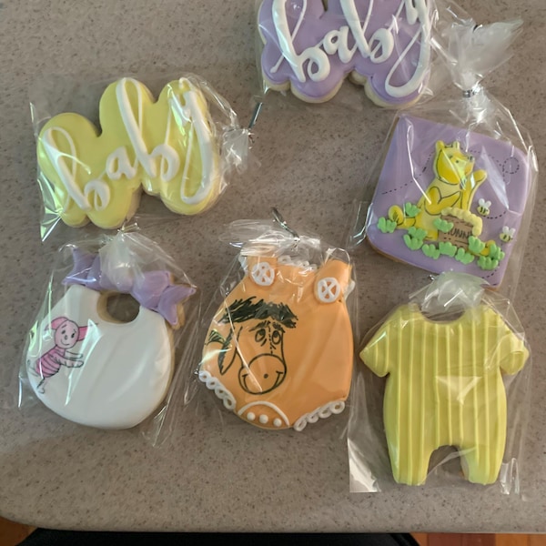 One Silly Goose Baby Shower Birthday Cookies Vibrant Summer Handmade ...