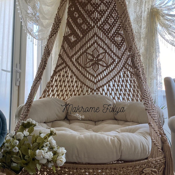 PATTERN Macrame Swing DIY Instant LINK Step-by-step Instructions ,learn ...