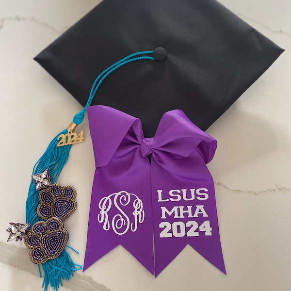 Custom alphabet Border Graduation Cap Topper, Teacher Graduation Cap ...