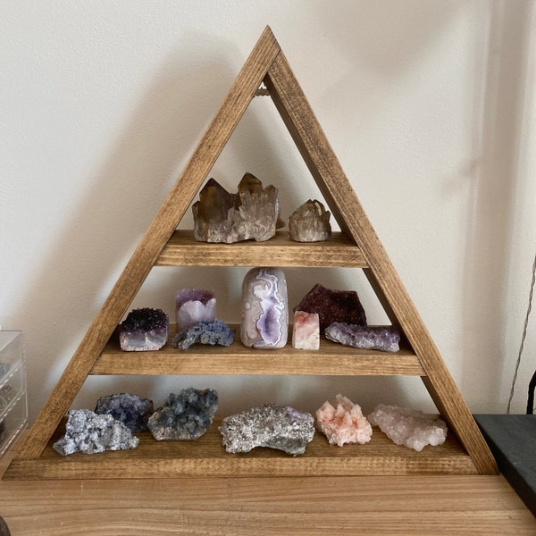 Display Altar Shelf, Altar Shelf, Wooden Triangle - Etsy