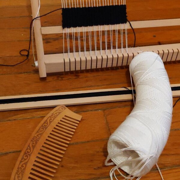 Huge Professional Weaving Loom Kit With Adjustable Stand (89 Cm X 87 Cm ...