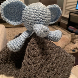 Kittens and Crochet Elephant Baby Security Blanket Pattern - Etsy