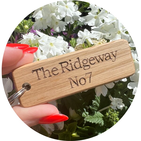 Small Oak Key Ring - Etsy