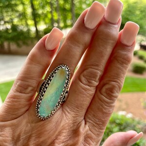 Aura Opal Magic Stackable Ring | Etsy
