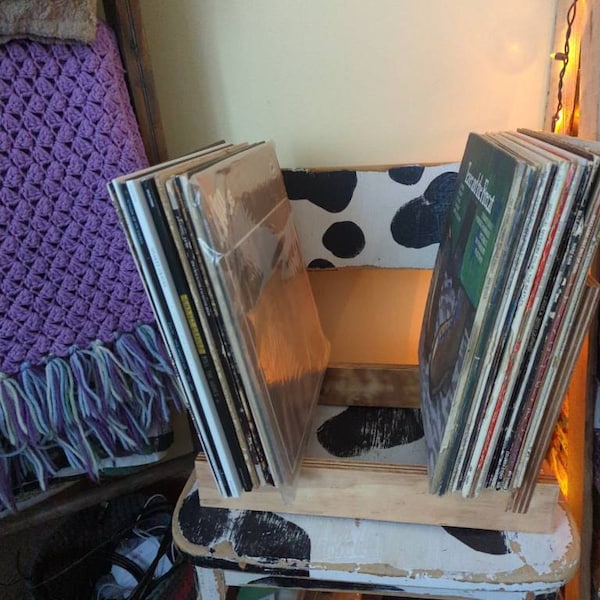 Vinyl Record Album Storage Display Rack (medium Front) - Etsy