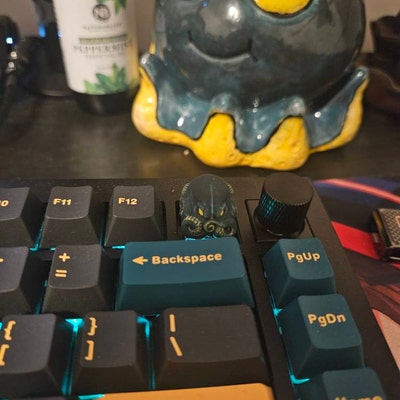 Kawaii Shark Cute Inspired Hand Painted Artisan Keycap MX Key - Etsy
