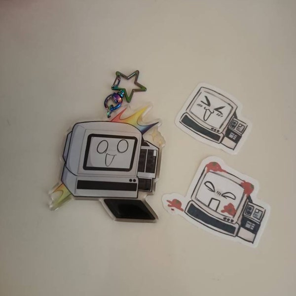 Pressure Acrylic Keychains: Sebastian Solace and Painter - Etsy