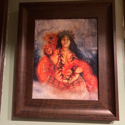 Kapo Hawaiian Goddess of Sorcery and Dark Magic Polynesian Art Print ...