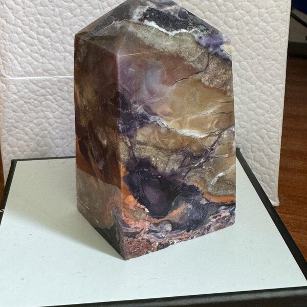 3 1/8” Banded Rootbeer Calcite Pyramid - Etsy