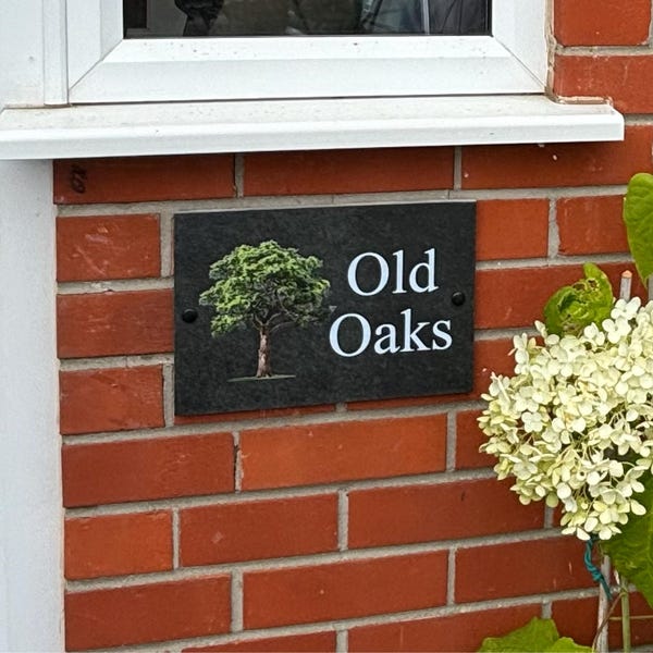 Deep Engraved Slate House Name Number 20cm X Various Sizes Ideal House ...