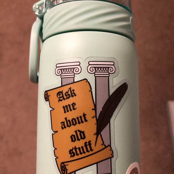 History Sticker, Historian Gift, Old Stuff Sticker, Archivist Sticker ...