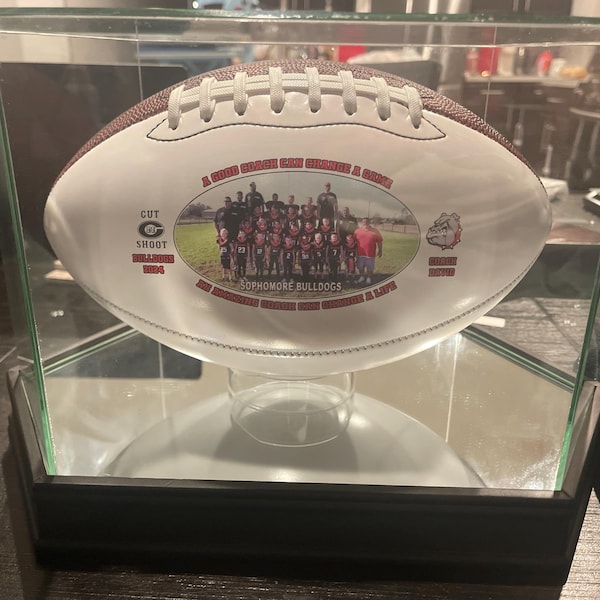 Custom Personalized Football, Football Coach Gift, Football Team Gift ...