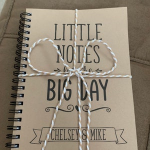 Little Notes for the Big Day Personalized 5 X 7 - Etsy
