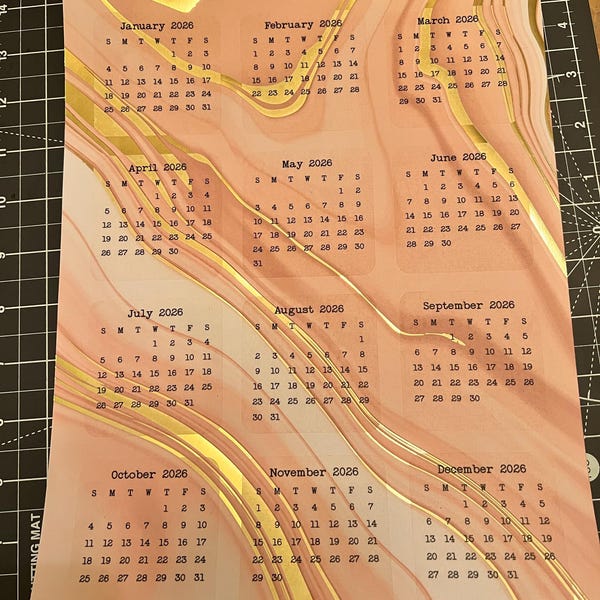 Mini Calendar Stickers | Start With Any Month and Year | for Planners ...