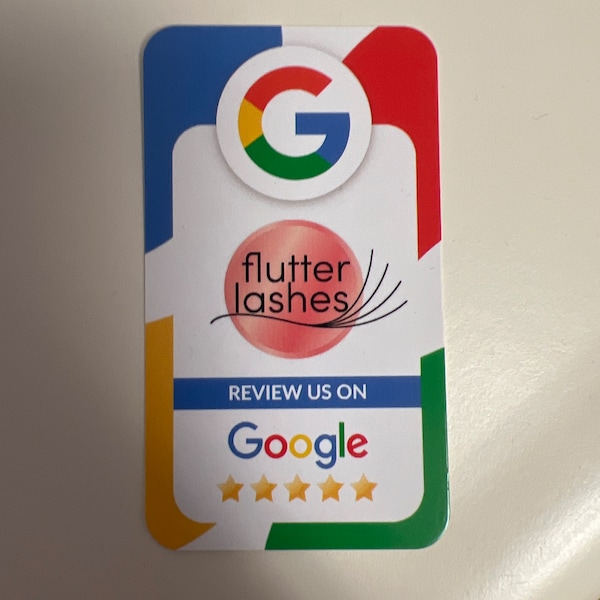 Custom NFC Review Cards, Google Review Double Sided, PVC Feedback Cards ...