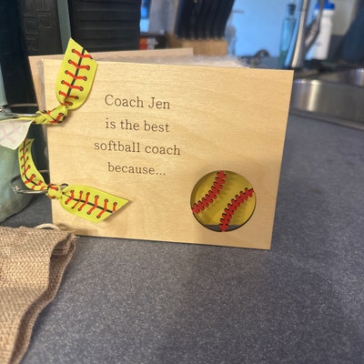 Softball Coach Gift Personalized Gift for Coach Custom Softball Coach ...