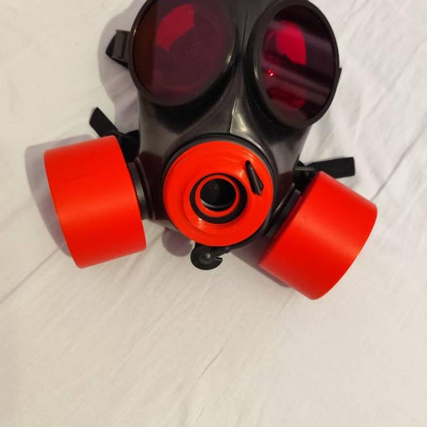 S10 FMJ08 Gas Mask Filter Lens Multi Colour Black Red Blue Green Orange ...