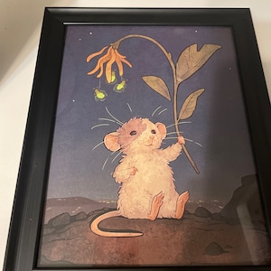 Glimmer Rat Art Print 8x8 - Etsy