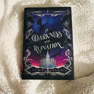 Asteria and Calix Dragon Ride Art Print From of Darkness and Ruination the Star Queen Chronicles ...