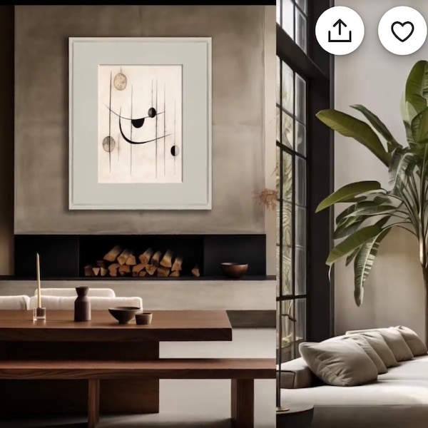 Set of 3 Geometric Abstract Form Instant Download Art|contemporary ...