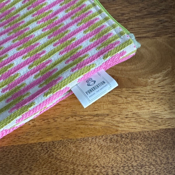 Fold-over Fabric Garment Product Tags for Handmade Items Customise With ...