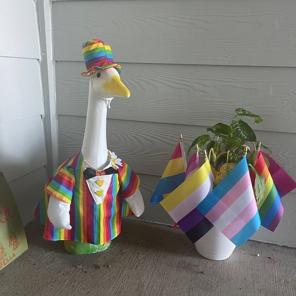 Rainbow LGBTQ+ Pride Tuxedo W/ Top Hat for 23-28 Inch (large) Concrete ...